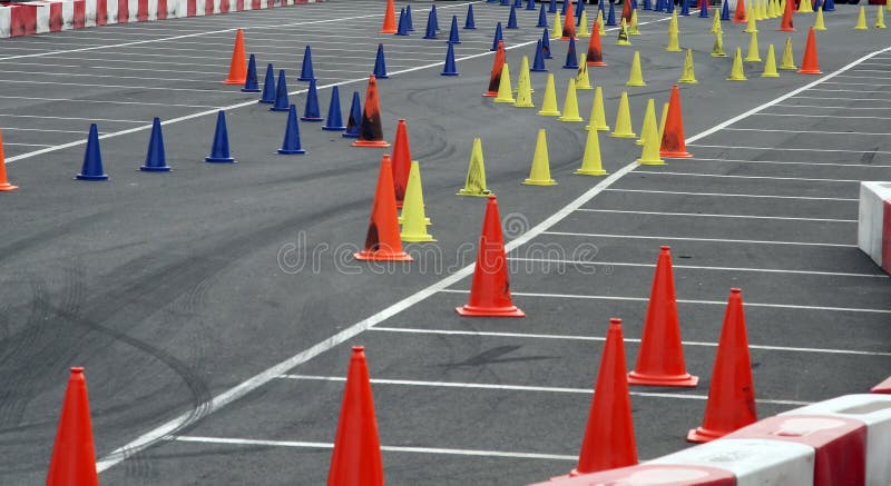 Slalom course stock photo. Image of plot, brake, competition - 1466668