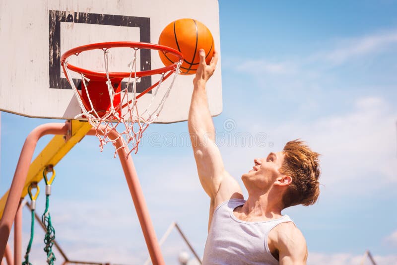Slam Dunk. stock image. Image of athlete, hand, hair - 41806949