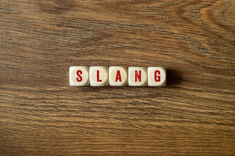 Slang - Word Concept on Building Blocks, Text Stock Photo - Image of ...