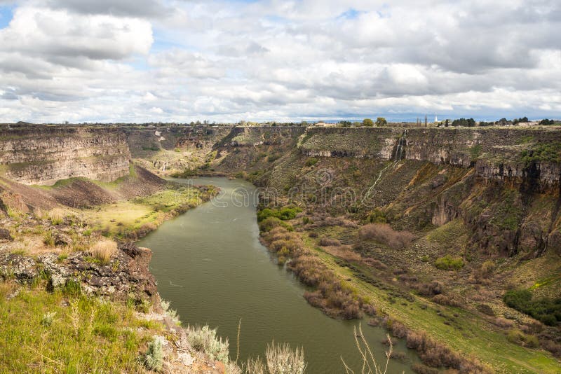 De Vallei Van De Slangrivier Stock Afbeelding - Image of fossiel, idaho ...