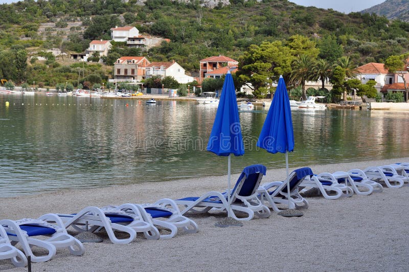 Slano, Croatia - Beach Hotel Stock Photo - Image of coast, leisure ...