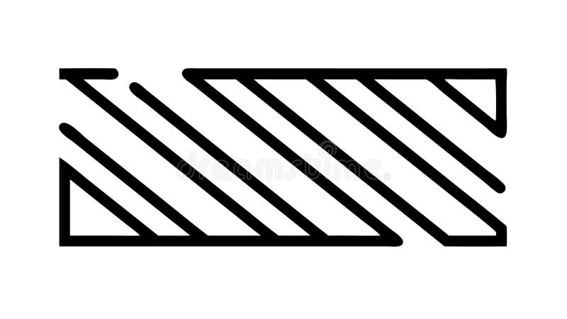 Slanted Line Pattern Icon, Providing Visual Texture or Style, Vector ...