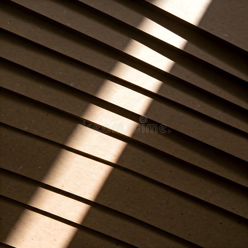 Slanted Lines of Light and Shadow Create a Striped Pattern on a ...