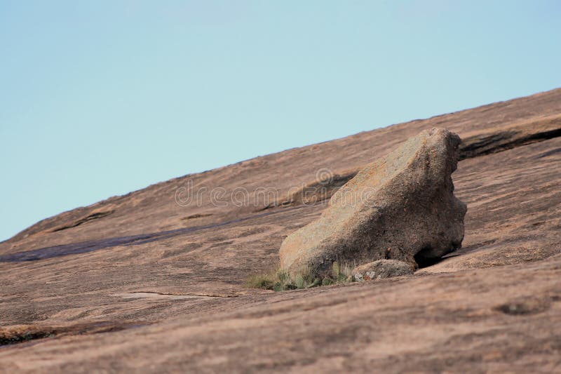 Slanted Rock in the Enchanted Rock State Park Stock Photo - Image of ...