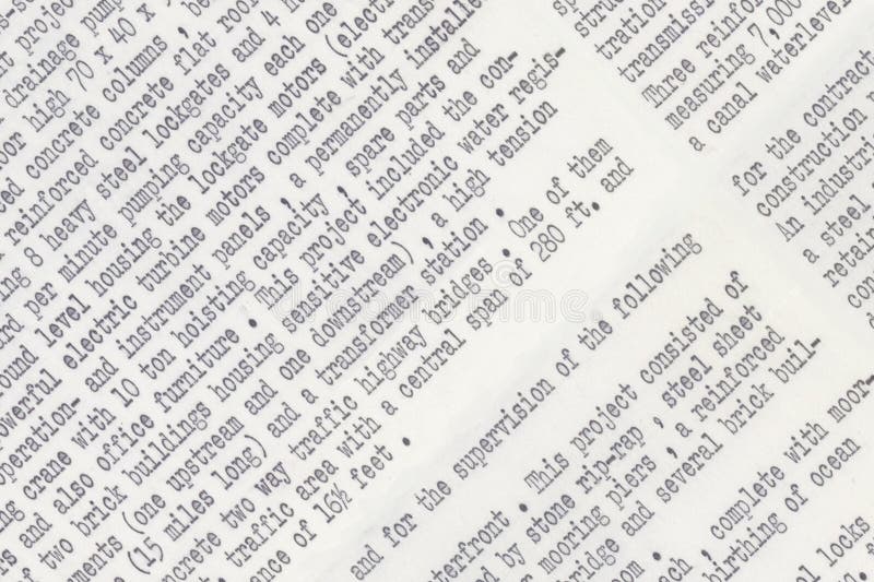 Slanted Text Written on an Old Typewriter Stock Image - Image of ...