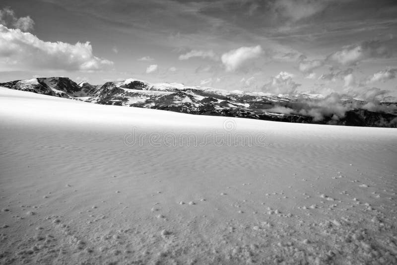 Slanted view stock image. Image of snow, snowfield, elevated - 74198449