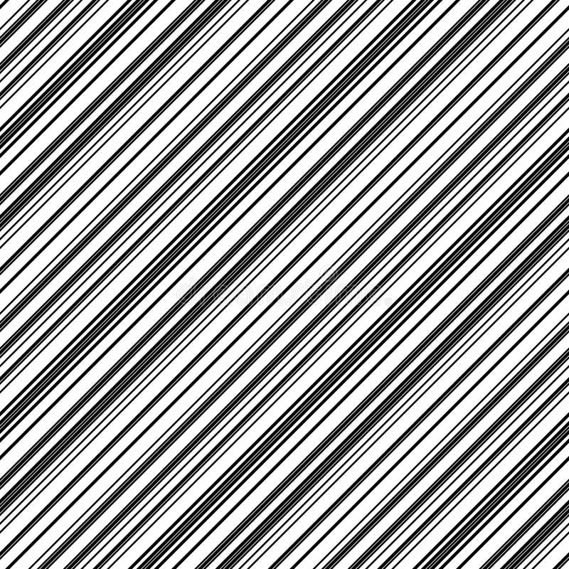 Slanting Black Stripes Pattern Vector with Contour, Modern Stylish ...