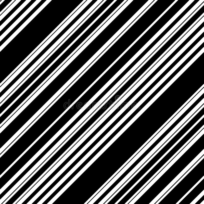 Slanting Black Stripes Pattern Vector with Contour, Modern Stylish ...