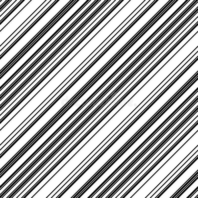 Slanting Black Stripes Pattern Vector with Contour, Modern Stylish ...