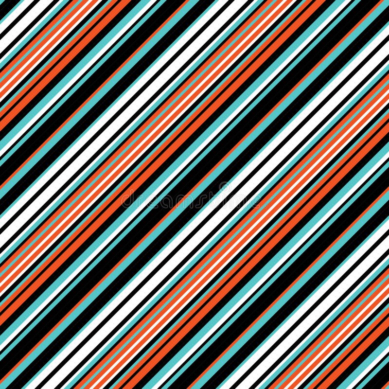 Slanting Color Stripes Seamless Pattern Vector, Modern Stylish Image ...
