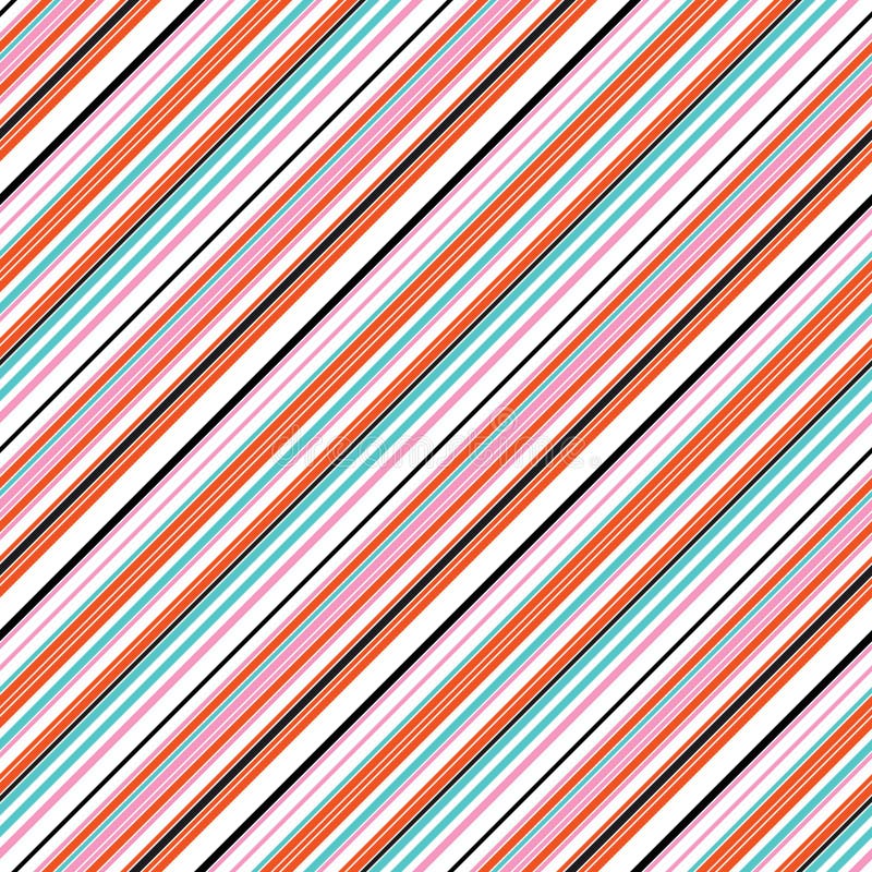 Slanting Color Stripes Pattern Vector with Outline, Modern Stylish ...