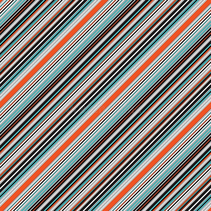 Slanting Color Stripes Pattern Vector with Outline, Modern Stylish ...