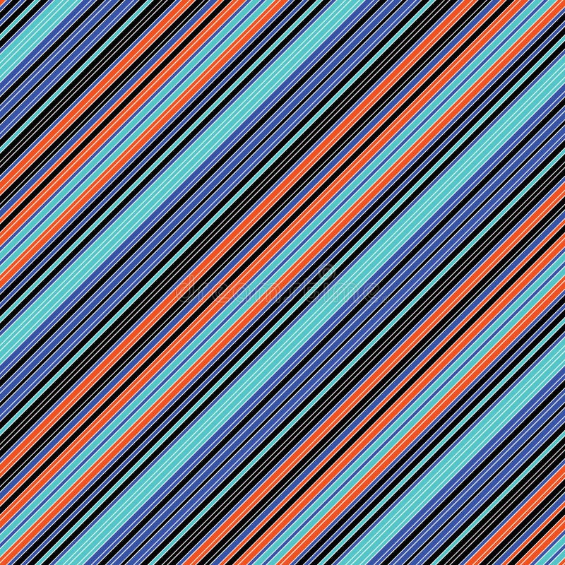 Slanting Color Stripes Pattern Vector with Outline, Modern Stylish ...