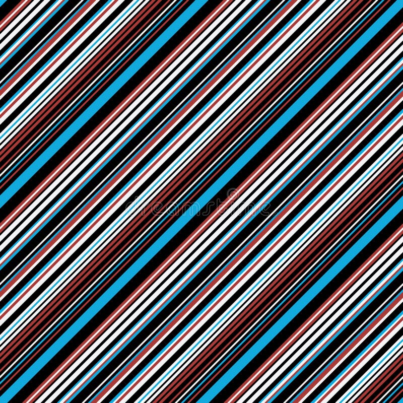 Slanting Color Stripes Seamless Pattern Vector, Modern Stylish Image ...