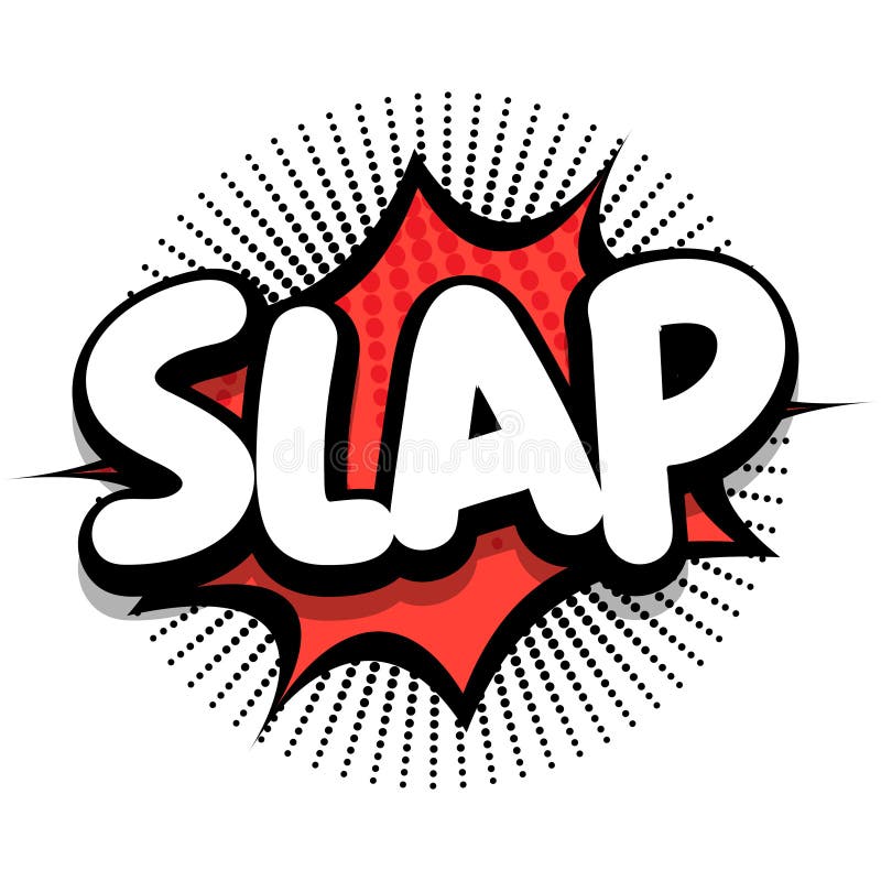 Slap Comic Book Explosion Bubble Vector Illustration Stock Vector ...