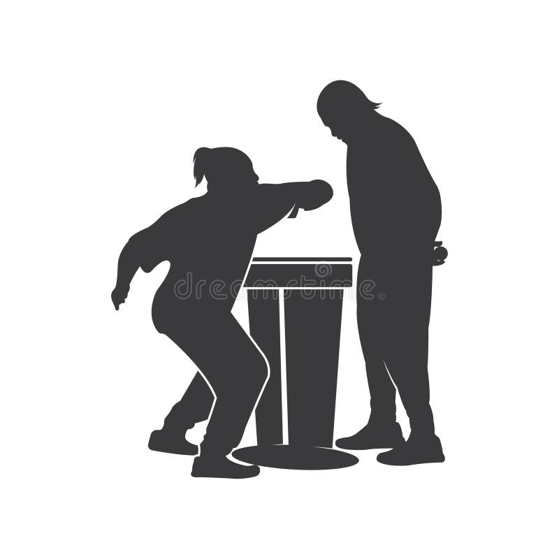 Slap Fight Logo Vector Illustration Design Template Stock Vector ...