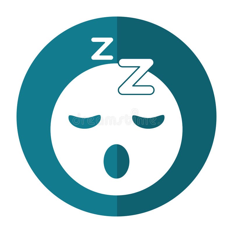 Slaperige emoticon stock illustratie. Illustration of geluk - 11634841