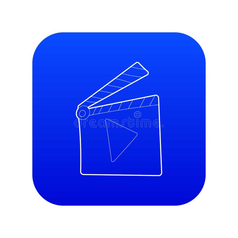 Slapstick icon blue vector stock vector. Illustration of logo - 154346962