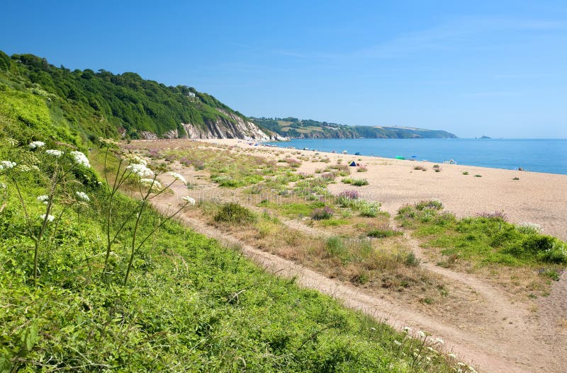 Slapton Sands, Devon stock image. Image of european, shingle - 35372817