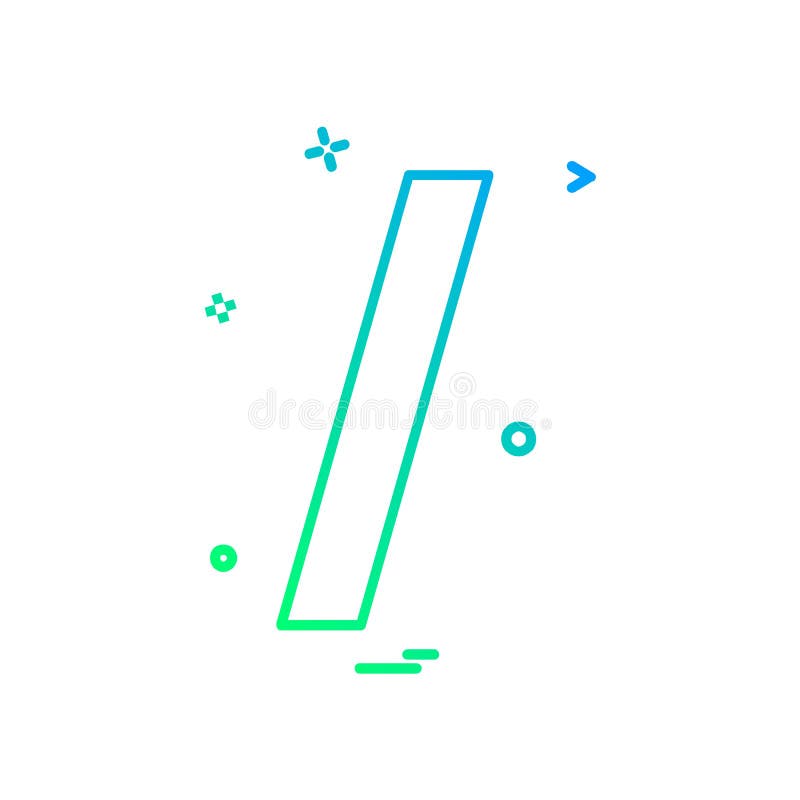 Slash icon design vector stock vector. Illustration of symbol - 132394233