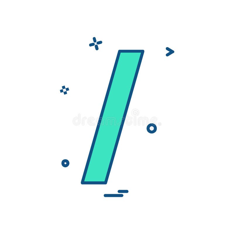 Slash icon design vector stock vector. Illustration of bright - 125531279