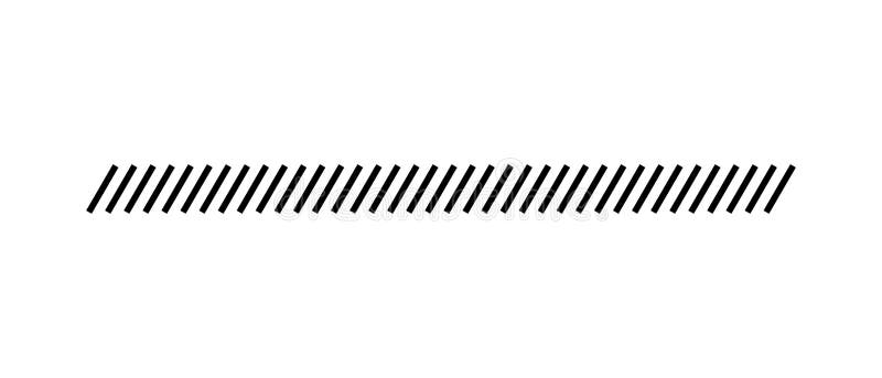 Slash Line. Border with Diagonal Lines. Angle of Tilt Stripes. Black ...