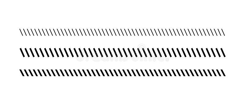 Slash Line. Border with Diagonal Lines. Angle of Tilt Stripes. Black ...