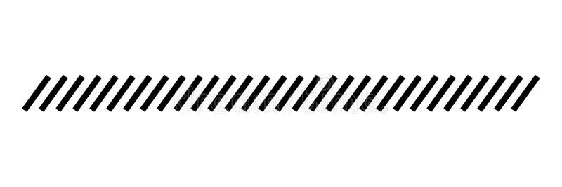 Slash Line Border. Diagonal Parallel Lines Divider Strip. Tilt Strip ...