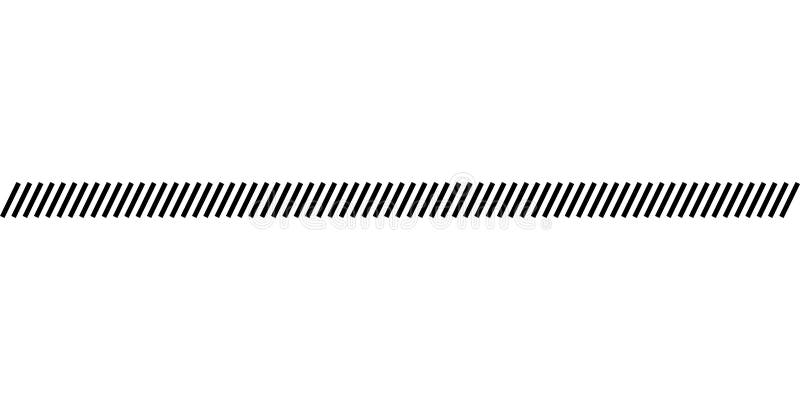 Slash Line on White Background. Vector Illustration. Modern Border ...