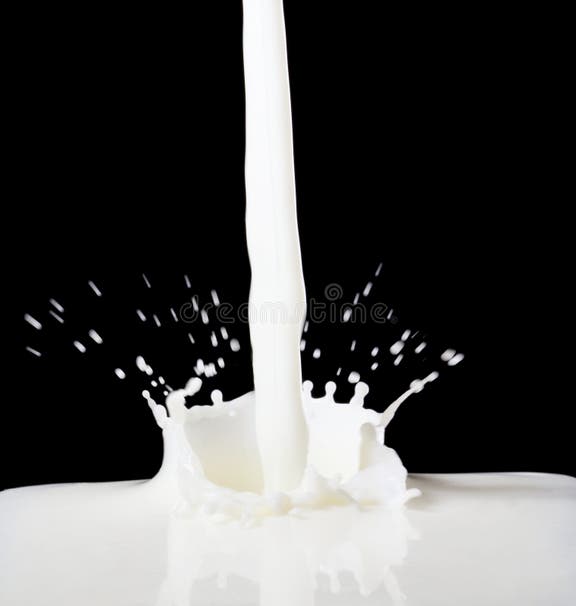 Slash of milk closeup stock image. Image of abstract - 14075763