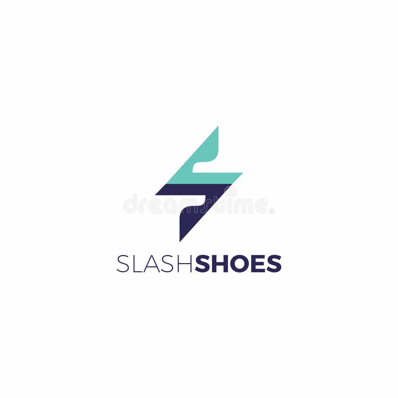 Slash Shoes Logo. Letter S Logo Design Stock Vector - Illustration of ...