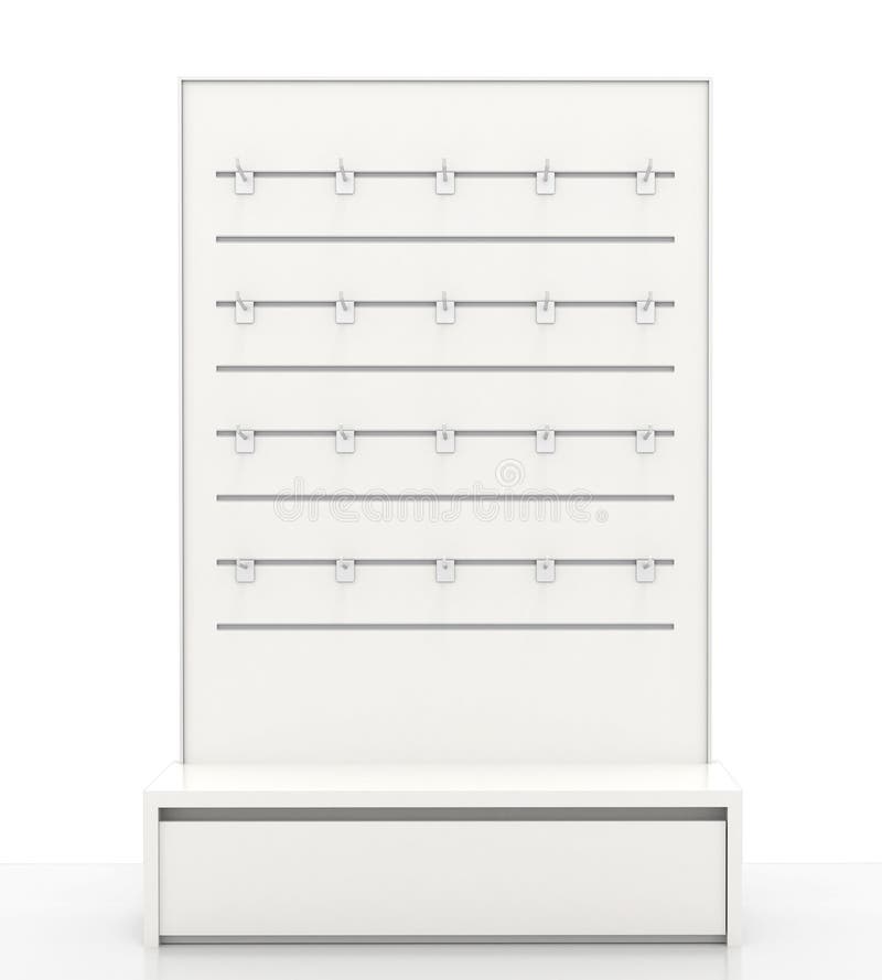 Slat-board Display with Peg-hooks Stock Illustration - Illustration of ...