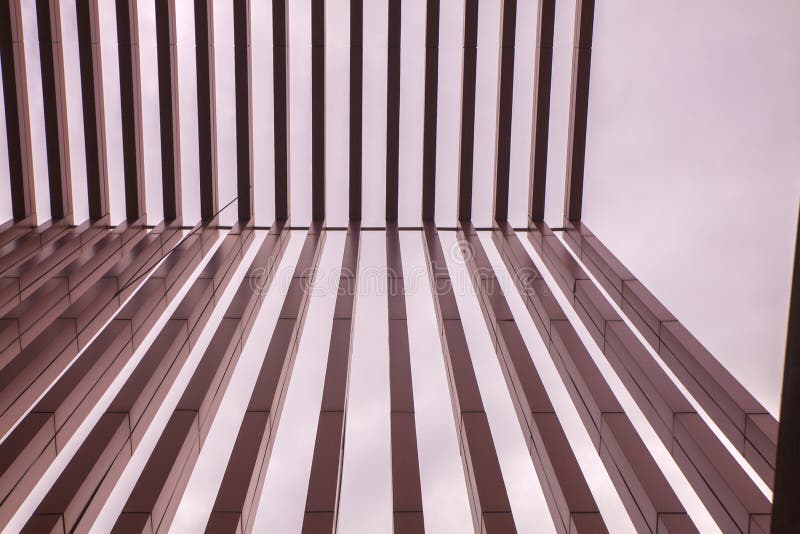 Slat of the Modern Building Stock Image - Image of design, perspective ...