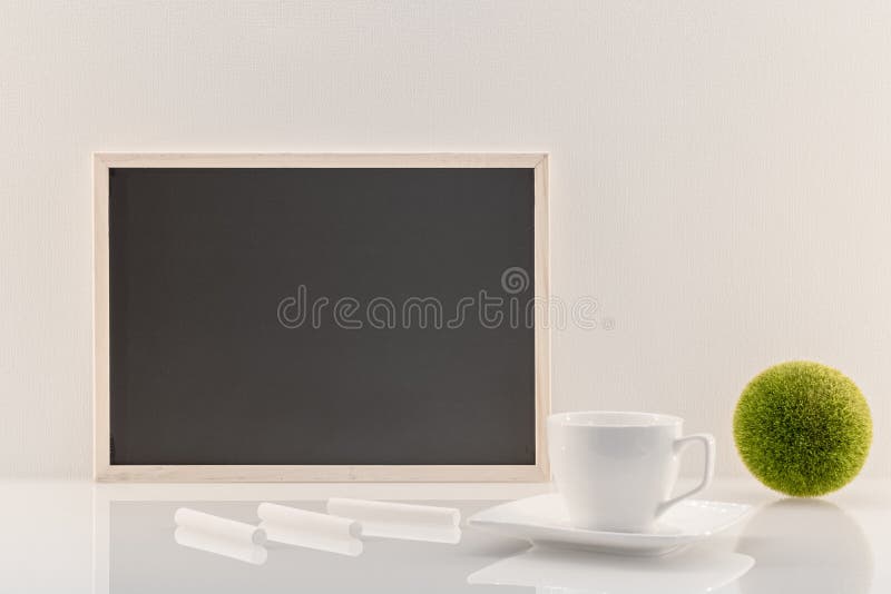 Slate Blackboard Template with Empty Space. Frame in Landscape Mode ...
