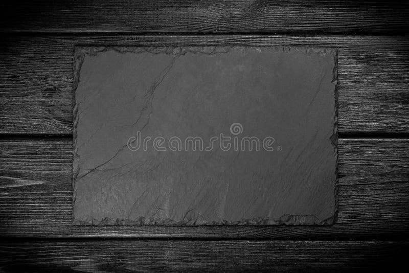 Slate board on wood stock photo. Image of shelves, surface - 65679034