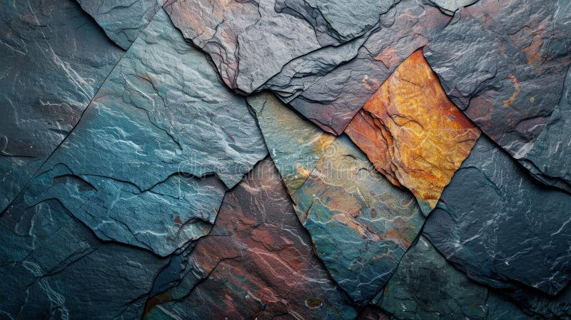 The Slate Features a Vibrant Texture in a Range of Colors Including ...