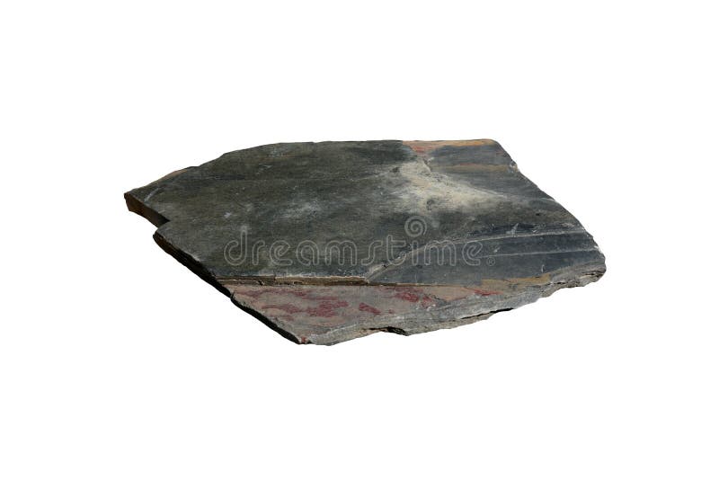 Gray Slate Rock Plate on Cement Wall Background Stock Image - Image of ...