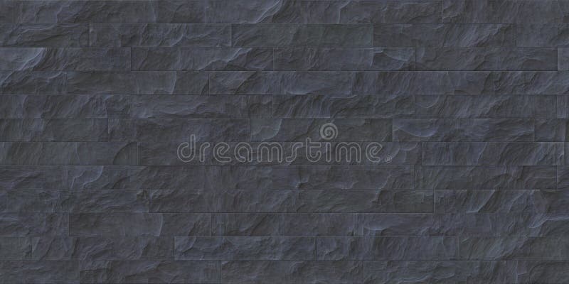 Slate Gray Seamless Stone Cladding Texture Stock Illustration ...