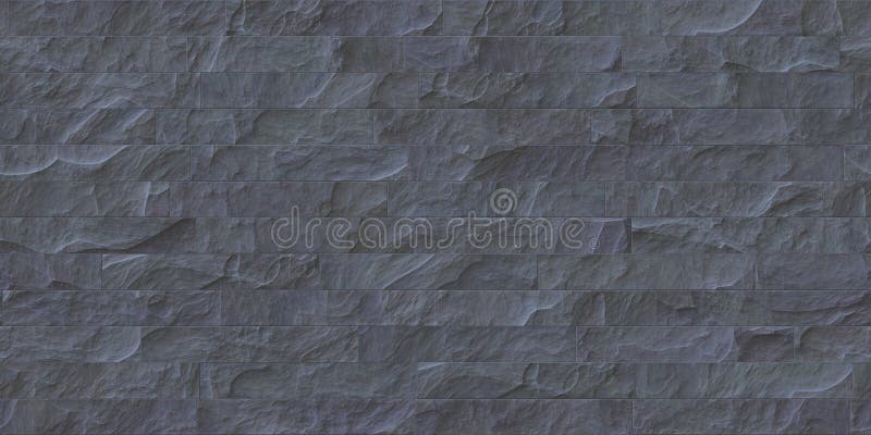 Slate Gray Seamless Stone Cladding Texture Stock Illustration ...