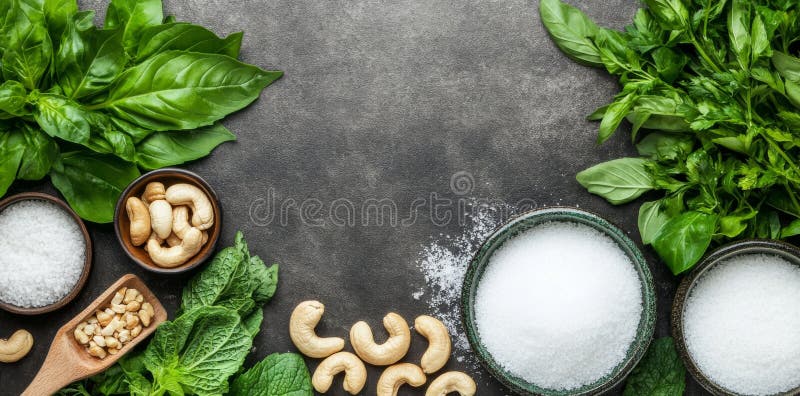 A Slate Platter Held Tofu Blocks Garnished with Basil, and Was Adorned ...