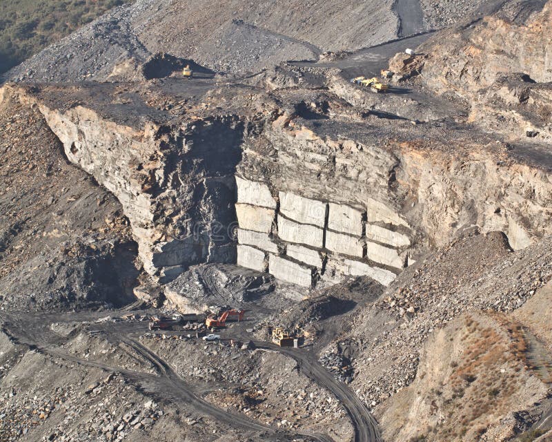 Quarrying stock image. Image of quarry, excavate, bulldozer - 10689889