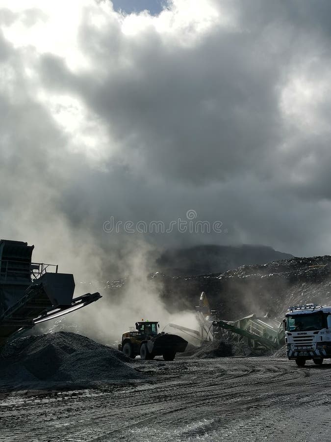 Slate Quarry machinery editorial stock photo. Image of welsh - 221208548