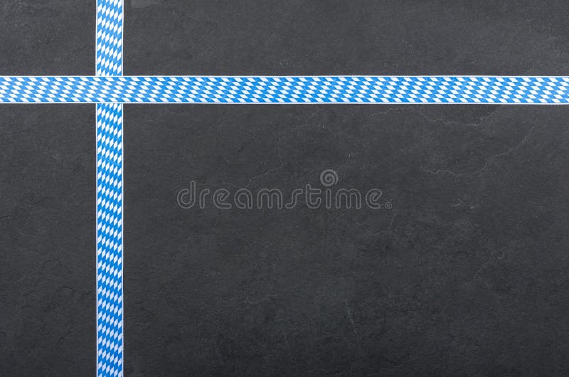 Slate with Ribbons with Bavarian Diamond Pattern Stock Photo - Image of ...