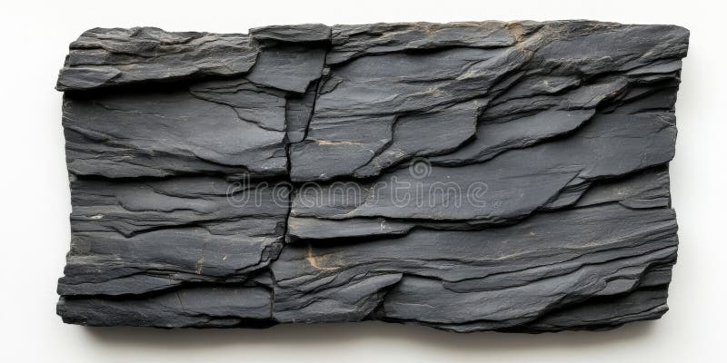 Slate Rock with Layered Texture Exhibiting Natural Geological ...