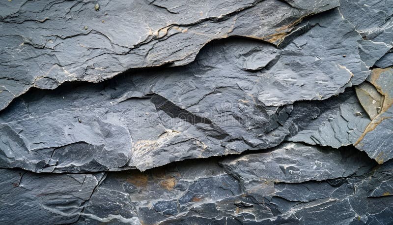 Slate Sheet Close Up Showing Pattern Stone Structure. Natural Stone ...
