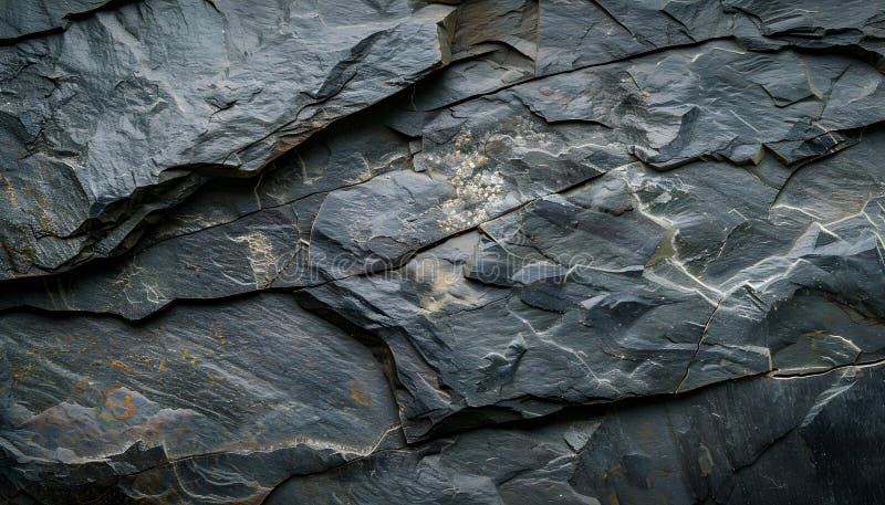 Slate Sheet Close Up Showing Pattern Stone Structure. Natural Stone ...
