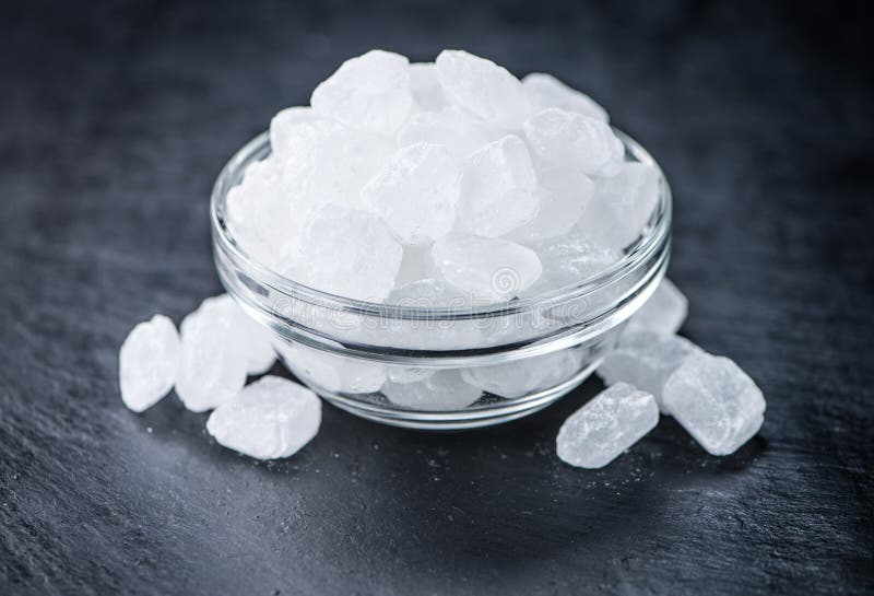 Slate slab with rock sugar stock image. Image of candi - 80043479