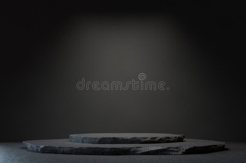 Slate Stone Plinth Stage Backdrop Stock Illustration - Illustration of ...