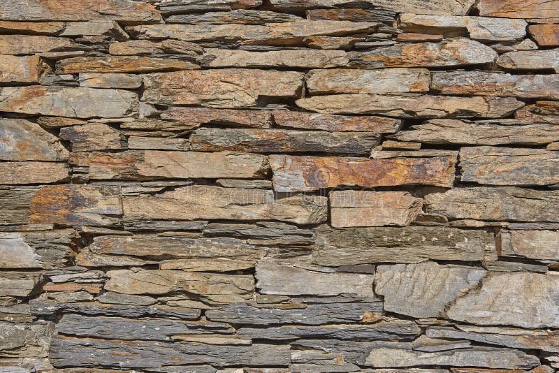 Slate Stone Textured Wall Background. Construction Material Stock Photo ...
