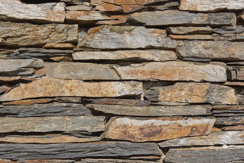 Slate Stone Textured Wall Background. Construction Material Stock Image ...